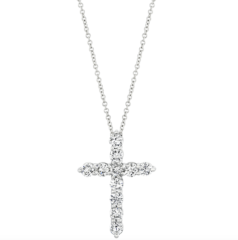 Diamond Scalloped Cross – Milliard Diamond Concierge